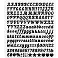 0.5 Inch Small Vinyl Letters Number Stickers, 6 Sheets Self Adhesive ...
