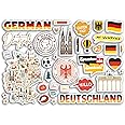 A5 Sticker Sheet German Vinyl Stickers - Deutschland Germany School ...