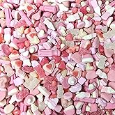 Red, Pink & White Sweet Mix - 750g of Pick and Mix Sweets Love Heart ...