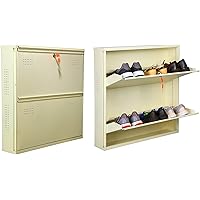 Laxmi KAPAT 3 Door Metal Wall Mounted Shoe Rack | Steel Shoe and ...