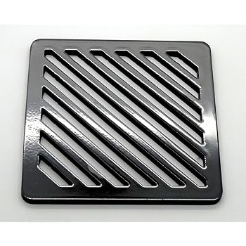 140mm 14cm Square solid metal steel Black Gully Grid Heavy Duty Drain ...