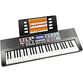 RockJam RJ654 54 Key Keyboard Piano with Power Supply, Sheet Music ...