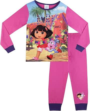 Dora The Explorer Girls Dora Pyjamas Age 5 to 6 Years: Amazon.co.uk ...