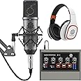 DIGIMORE Professional Condenser Microphone Kit with Audio Interface for ...
