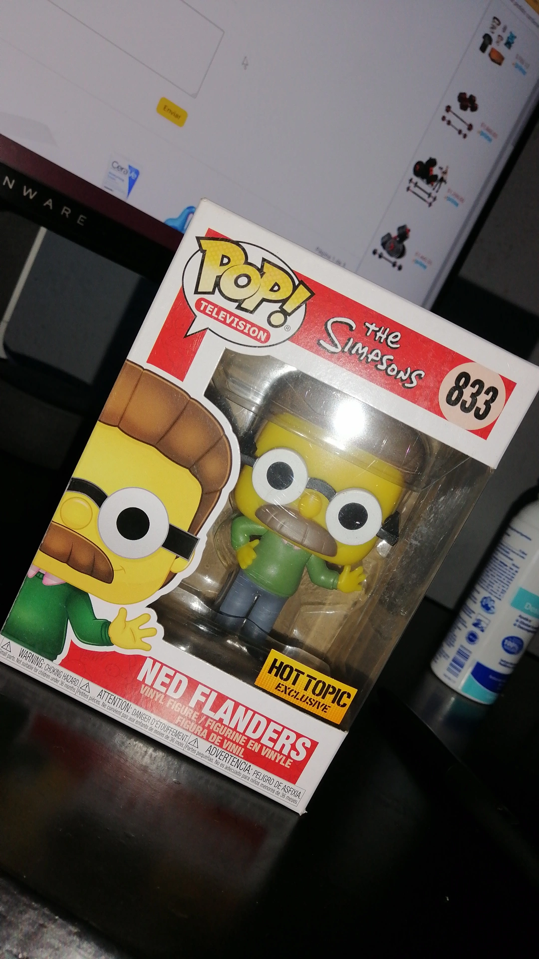 Funko 49611 Pop! TV: The Simpsons - Ned Flanders (Special Edition) #833 ...