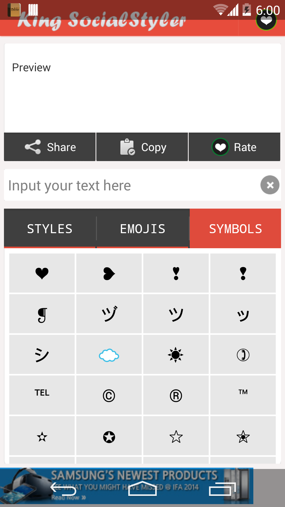 Social Text Styler - Funny Pics, Cool Fonts, Emoji, Smileys, Text Tools ...