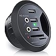 CSL - USB Desk Hub in-Desk Hub - Desk Cable Bushing with Multi Card ...