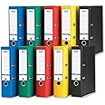 Elba A4 Lever Arch File, Assorted Colours, Pack of 10 Heavy Duty ...