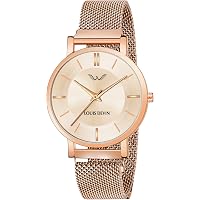 LOUIS DEVIN LD-L144-BLU-CH Mesh Blue Dial Silver Band Stainless Steel ...