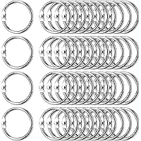 Binder Rings,40Pcs 30mm/1.2 inch Loose Leaf Binder Rings Nickel Plating ...