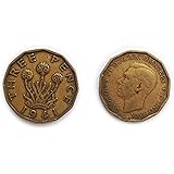 Coins for collectors - Circulated British 1953 Threepenny Bit/Three ...