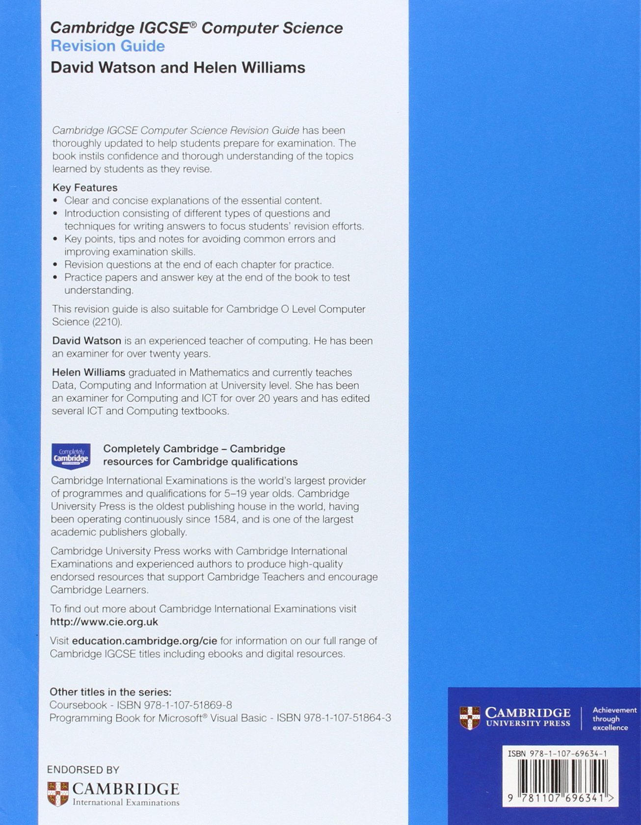 Cambridge IGCSE® Computer Science Revision Guide (Cambridge International IGCSE) | colleges.co.uk