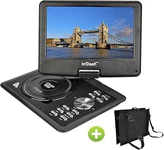 ieGeek 11" Portable DVD Player,5 Hour Rechargeable: Amazon.co.uk: Electronics
