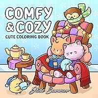 Fuzzy Hygge: Cute and Cozy Coloring Book for Adults & Teens Featuring ...