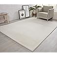 NATURAL FAUX RABBIT FUR Rug Ultra Soft Plush Extra Large Animal Rugs ...