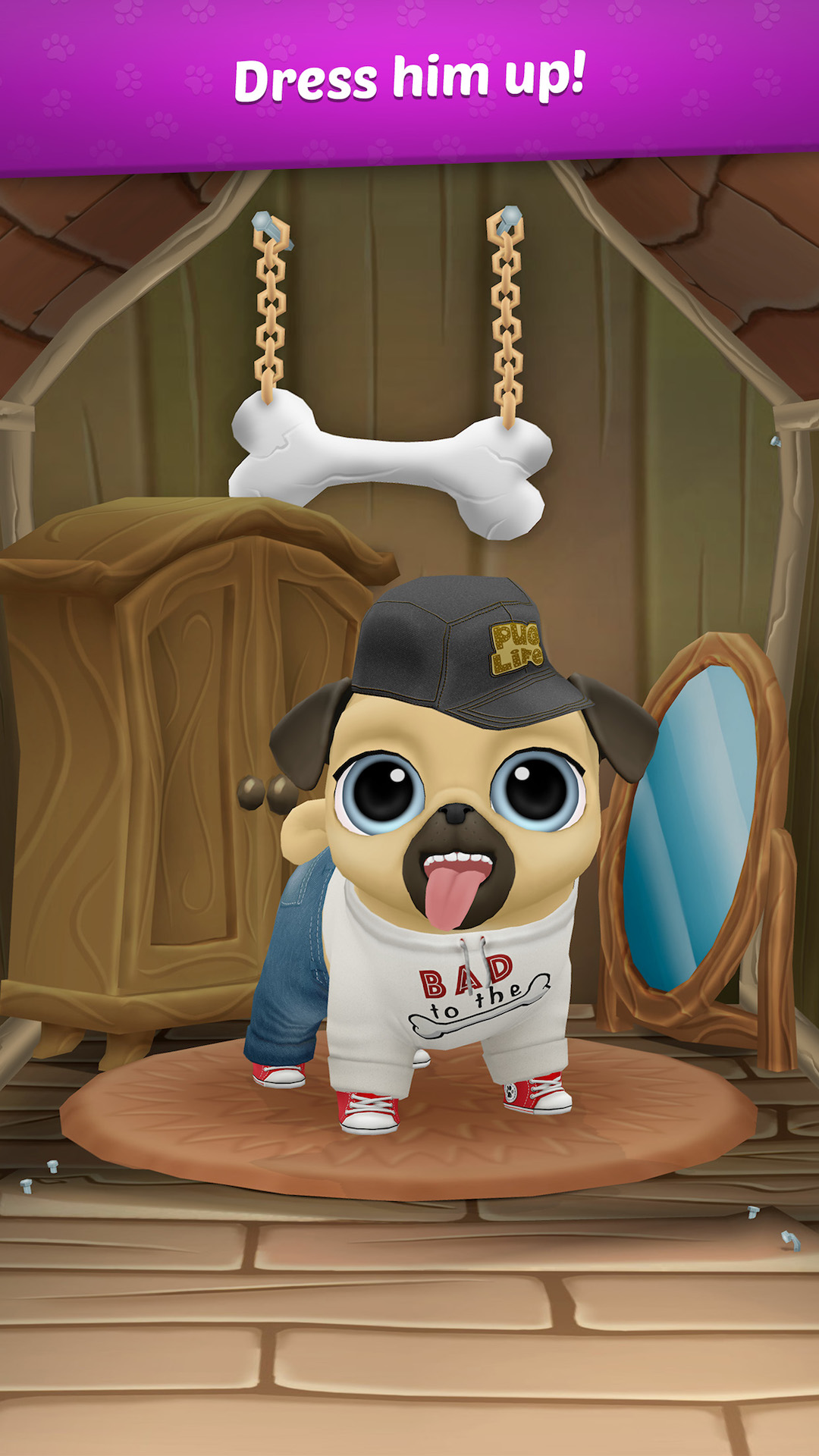 My Virtual Pet Dog - Louie the Pug : Amazon.co.uk: Apps & Games