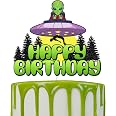 Alien Cake Topper, ET and UFO Abduction Theme Birthday Cake Decor ...