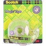 3M Scotch Magic Tape Roll | 1.9cm x 32.9 meter | Invisible, writable ...