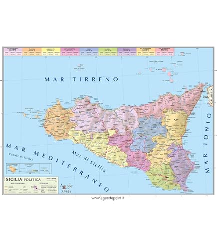 Calabria Cartina Fisica