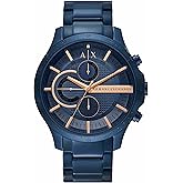 Buy Armani Exchange Analog Men's Stainless Steel Watch AX2104 (Black ...