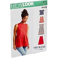 Simplicity New Look Pattern 6511 Women’s Tops with Length and Sleeve ...