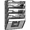 EasyPAG 5 Tier A4 Mesh in Tray Assemble Wall Pocket File Holder Hanging ...