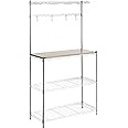Amazon Basics Baker's Rack, Wood/Chrome : Amazon.co.uk: Home & Kitchen