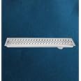 InBath Wave Shower Drain Channel with Collar| 24x4 Inches Shower ...