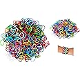 Loom Bandz - Rainbow Colours - Colourful Assortment 600 Count & 25 ...