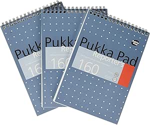 Pukka Pad PP00121 80gsm Reporters Shorthand Notebook- Pack of 3: Amazon ...
