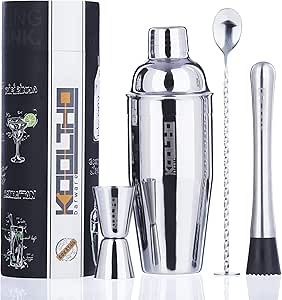 Cocktailmixer Set Cocktail Shaker Edelstahl, Geschenk für Frauen Männer ...