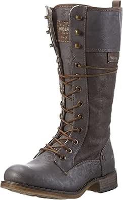 Mustang Women’s 1139-625 Long Boots, Grey-Grau (20 Dunkelgrau), 7 ...