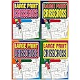 Set of 4 Large Print Criss Cross Puzzle Book Adult A4 : Amazon.co.uk ...