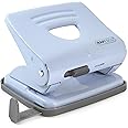 Rapesco 1359 2-Hole Metal Punch, 25 Sheet Capacity, Powder Blue ...
