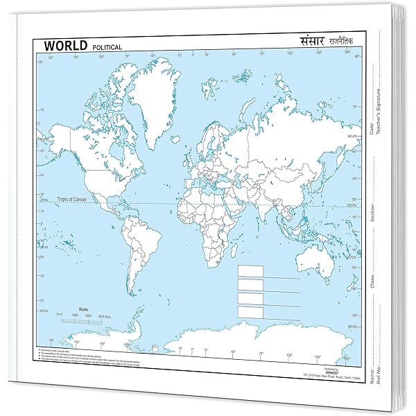 Blank Political World Map Worksheet Maps Of The World