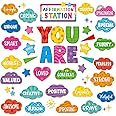 Weekgrat 45pcs Bright Affirmation Station Bulletin Board Set ...