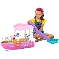 Barbie Dream Boat with Pool and Slide, Playset Includes 20+ Pieces Like ...