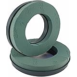 2 x Oasis Foam Rings with Plastic Backed Naylorbase Wreath Ring - 10 ...