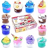 Fluffy Slime Kit with 20 Pack Mini Butter Slime,Scented Unicorn Slime ...