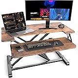 PUTORSEN Standing Desk Converter with Height Adjustable 32 inch Stand ...