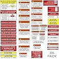 CDXHOME 48 Pack PV Solar System Install Label Kit,Photovoltaic Safety ...