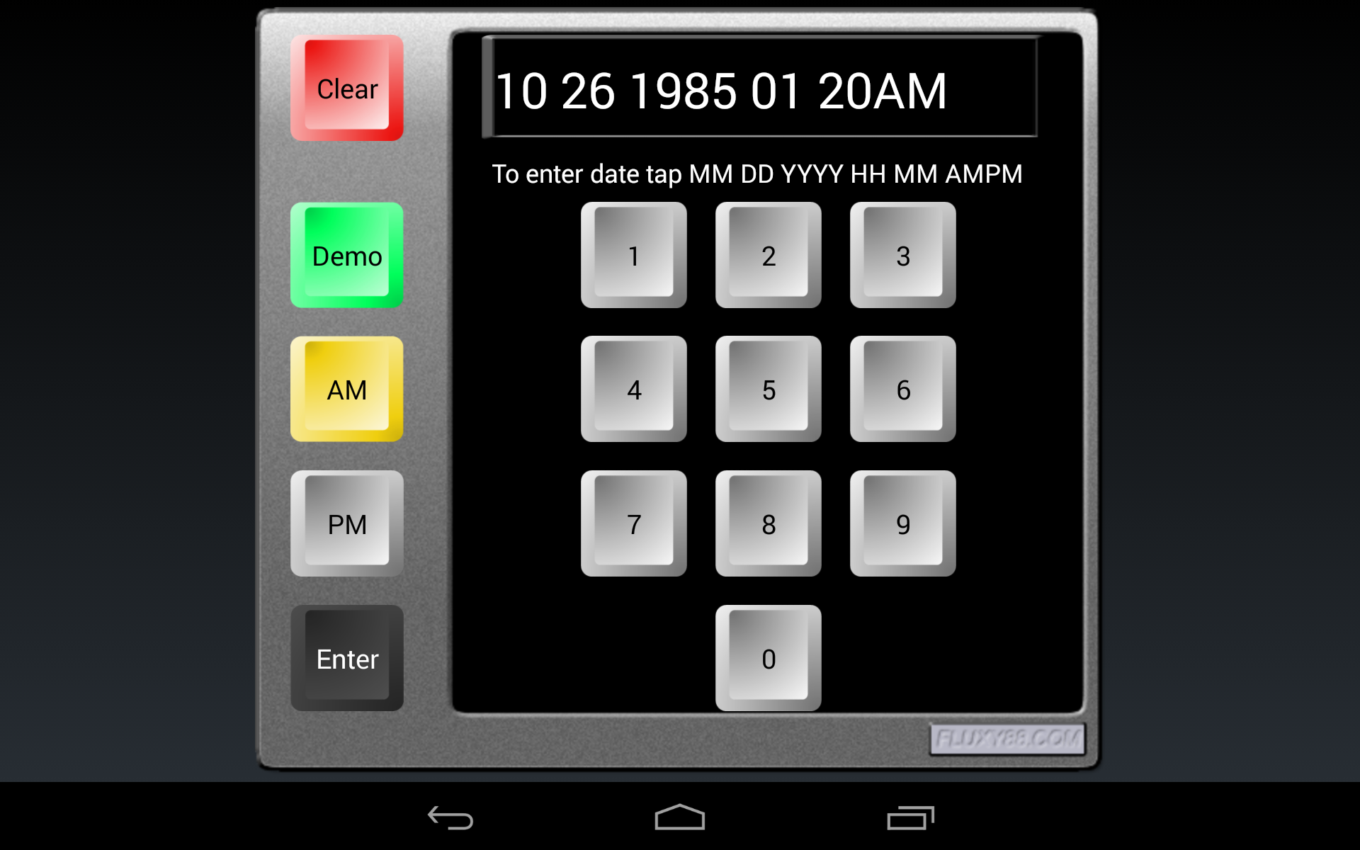 Time Circuits Dashboard Clock Amazon co uk Appstore For Android