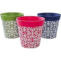 Hum Flowerpots, 22cm Set of 3, Various Patterns Colours and Sizes ...