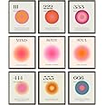 EDUS Angel Number Posters, Aura Poster for Room Aesthetic Wall Decor ...