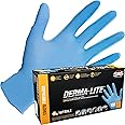 Derma-Lite Powdered Nitrile Disposable Gloves - Medium. 5 Mil Thickness ...