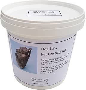 Dog Paw Casting Kit - Moulding powder, plaster, mixing bucket, tools ...