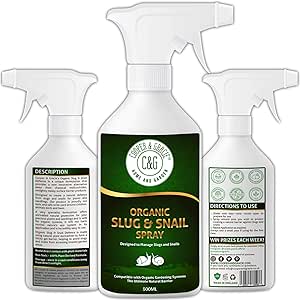 C&G Home and Garden | Organic Slug and Snail Spray 500ml | Natural Slug ...