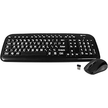 HCL 591-5239 Visually Impaired Person Keyboard for Special Needs, Blind ...