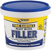 Everbuild Ready Mixed Fine Surface Filler, White, 600 g : Amazon.co.uk ...