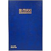 MAXI REGISTER BOOK/MANUSCRIPT BOOK A4 2QR 60GSM 96 SHEETS: Buy Online ...
